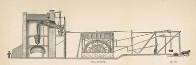 'Diagram Showing the Use of a Steam Engine in a Coal Mine' Prints ...
