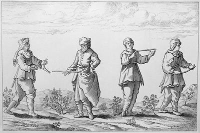 'Different Ways of Holding Divining Rod' Giclee Print | AllPosters.com