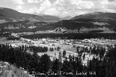 'Dillon, Colorado - Panoramic View of Town from Lake Hill' Prints ...