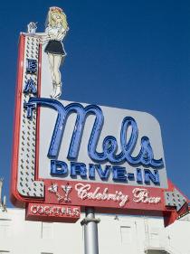 'Diner Sign, Hollywood, Los Angeles, California, USA' Photographic ...