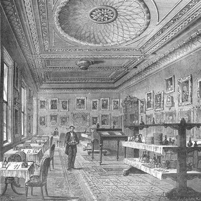 'Dining Room of the Garrick Club, 1897' Giclee Print | AllPosters.com