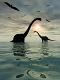 'Diplodocus Dinosaurs Bathe in a Large Body of Water' Photographic ...