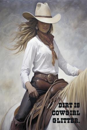 'Dirt is Cowgirl Glitter' Giclee Print - Sasha | AllPosters.com
