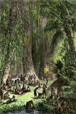 'Discovery of the New World (Discovery of America): Bivouac of the ...