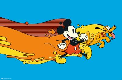 'Disney Mickey Mouse - Pluto Paint' Prints - Trends International ...