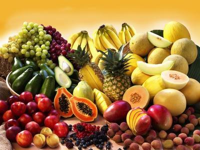 'Display of Exotic Fruit with Stone Fruits, Berries and Avocados ...