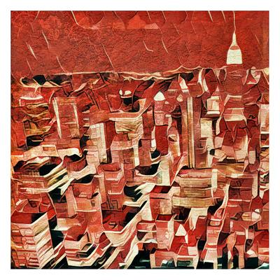 'Distorted city scene 1' Prints - Jean-François Dupuis | AllPosters.com