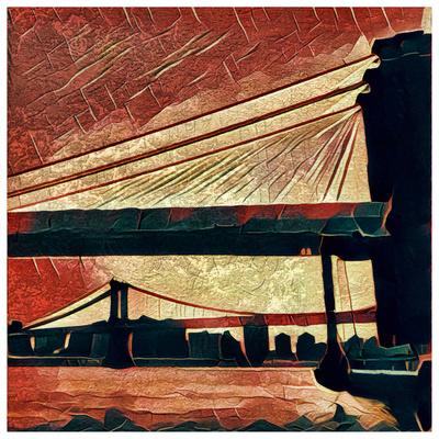 'Distorted city scene 20' Print - Jean-François Dupuis | AllPosters.com