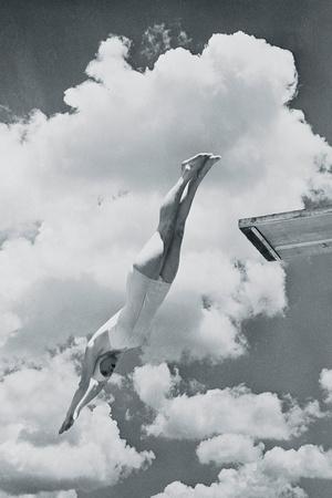 'Diving Girl' Giclee Print | AllPosters.com