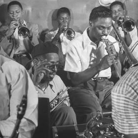 'Dizzy Gillespie, "Bebop" King, with His Orchestra at a Jam Session' Premium Photographic Print ...