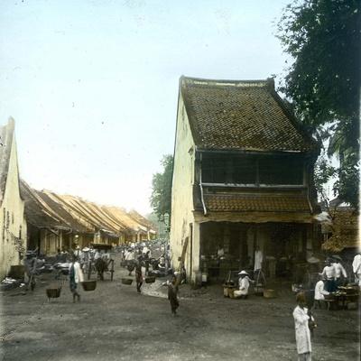 'Djakarta (Island of Java, Indonesia), Houses, around 1900 ...