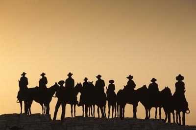 'Dodge City Sign with Cowboy Silhouettes, Kansas, USA' Photographic ...