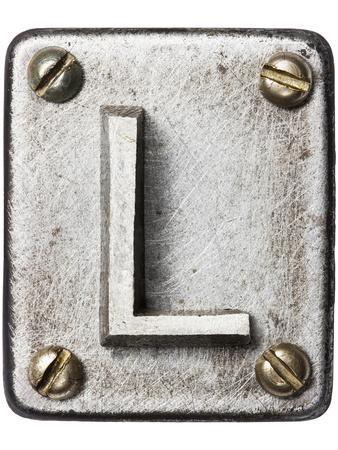 'Old Metal Alphabet Letter L' Poster - donatas1205 | AllPosters.com