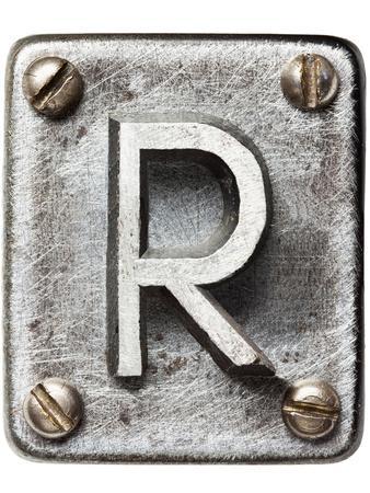 'Old Metal Alphabet Letter R' Prints - donatas1205 | AllPosters.com