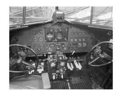 'Douglas DC-2 Cockpit' Premium Giclee Print | AllPosters.com