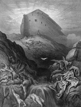 'Dove Sent Forth from the Ark' Giclee Print - Gustave Doré | AllPosters.com