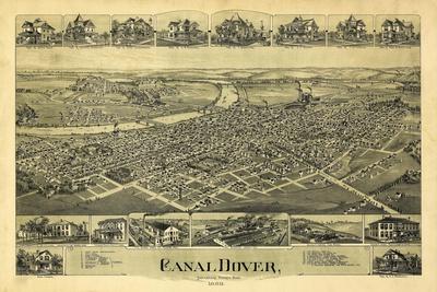 'Dover, Ohio - Panoramic Map' Prints - Lantern Press | AllPosters.com