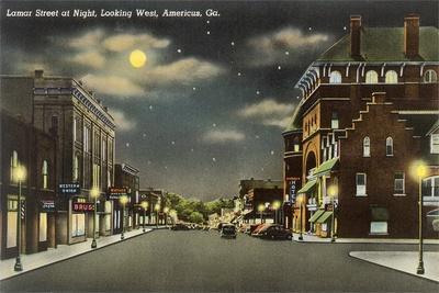 'Downtown Americus at Night' Poster | AllPosters.com