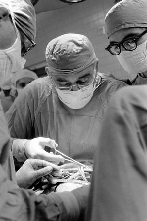 'Dr. Adrian Kantrowitz in Surgery. Brooklyn, NY June 1966' Photographic ...
