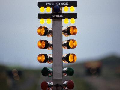 'Drag Racing Starting Christmas Lights' Photographic Print | AllPosters.com