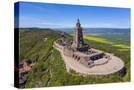 'Drone aerial of the Kyffhaeuser Monument, Barbarossa monument ...