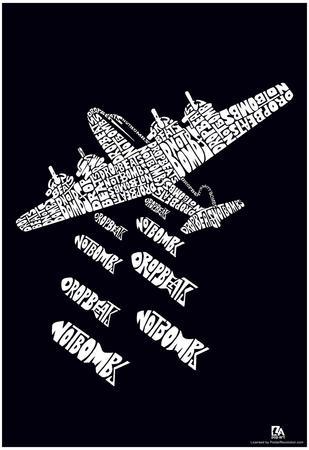 'Drop Beats Not Bombs Text Poster' Poster | AllPosters.com