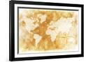 'Rustic World Map' Print - duallogic | AllPosters.com