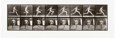 'Man Running, Plate 65 from Animal Locomotion, 1887 (B/W Photo)' Giclee ...