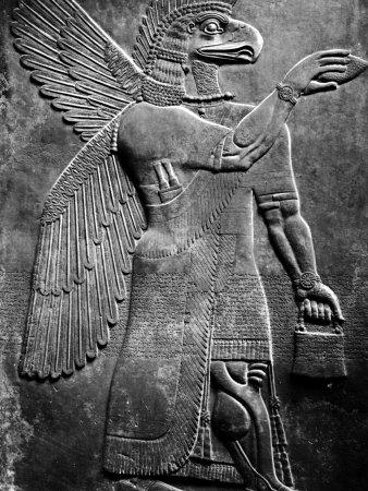 'Eagle-Headed, Winged Assyrian God' Photographic Print | AllPosters.com