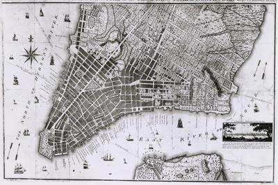 'Early Map of New York' Giclee Print | AllPosters.com