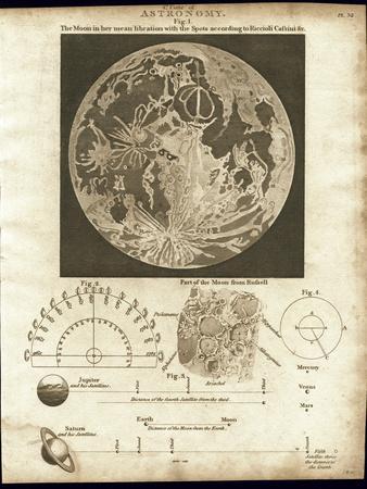 'Early Map of the Moon, 1810' Photographic Print - Detlev Van ...