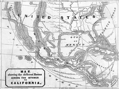 'Early Map of United States Territories' Giclee Print | AllPosters.com