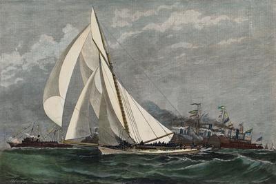 'Early Ships out to Sea' Giclee Print | AllPosters.com