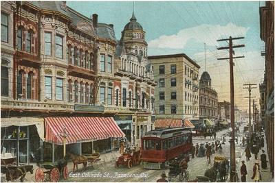 'Early View of Colorado Street, Pasadena, California' Prints ...