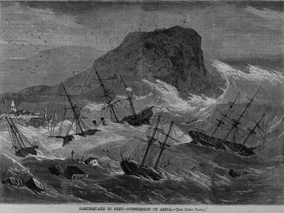 'Earthquake in Peru - Submersion of Arica. See First Page.' Giclee ...
