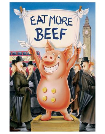 'Eat More Beef' Posters - Renate Holzner | AllPosters.com