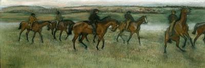 'Exercising Racehorses, C1880' Giclee Print - Edgar Degas | AllPosters.com