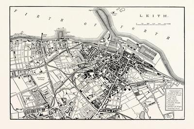 'Edinburgh: Plan of Leith 1883' Giclee Print | AllPosters.com