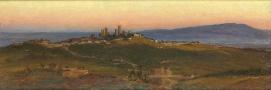 San Gimignano, 1898 (Oil on Panel) Giclee Print - Edith Ridley Corbet ...