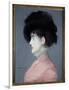 'Portrait of the Viennese or Irma Brunner Wearing a Black Hat Pastel ...