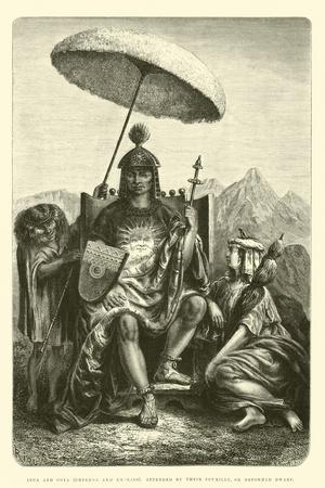 'Inca and Coya' Giclee Print - Édouard Riou | AllPosters.com