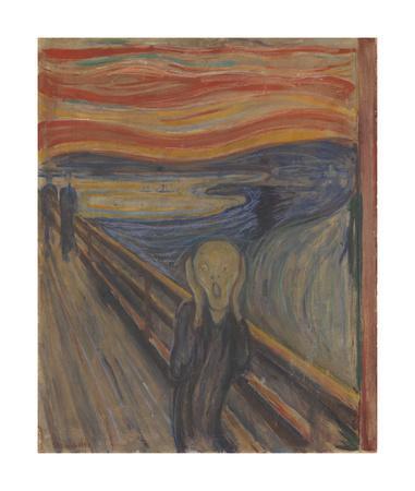 'The Scream 1883' Premium Giclee Print - Edvard Munch | AllPosters.com