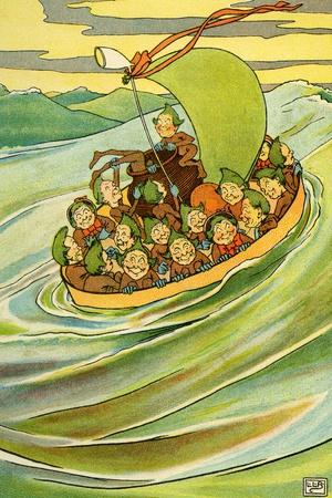 'Edward Lear 's The Jumblies' Giclee Print - Leonard Leslie Brooke ...