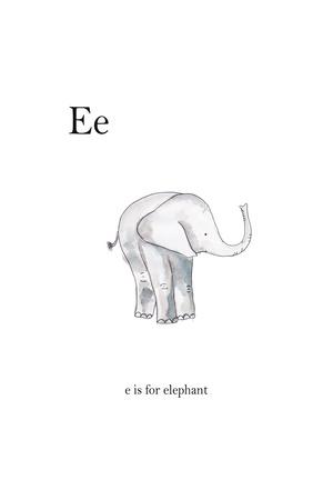'Ee Is For Elephant' Print - Leah Straatsma | AllPosters.com