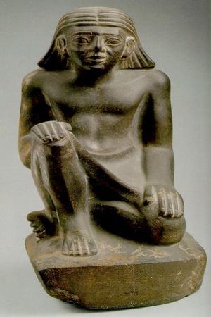Prince Tjau Seated (Greywacke) Giclee Print - Egyptian 6th Dynasty ...