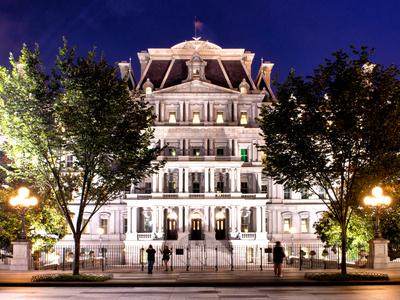 'Eisenhower Executive Office Building Entrance (Eeob), West of the ...