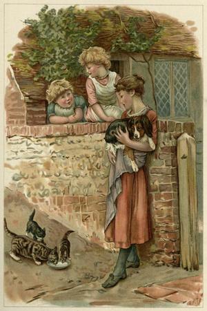 'Children, Dog, Cats' Poster - EK Johnson | AllPosters.com