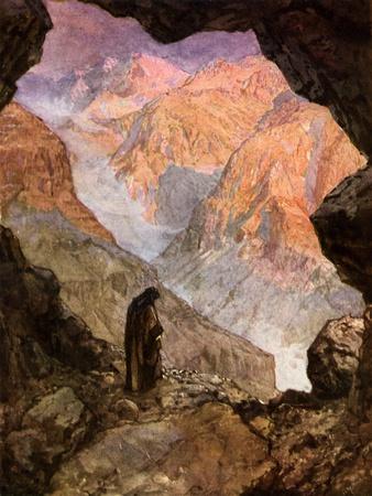 'Elijah in the desert of Horeb - Bible' Giclee Print - William Brassey ...