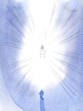 'Saints and Angels Gather around the Three Divine Persons; God the ...