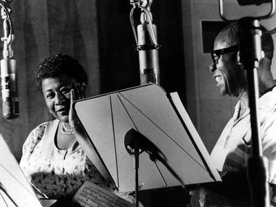 'Ella Fitzgerald, American Jazz Singer with Louis Armstrong, Jazz ...
